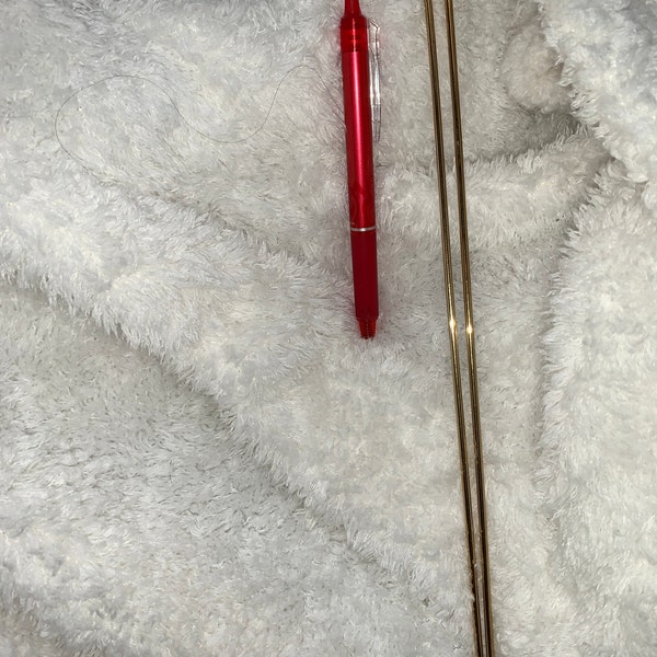 Dowsing/divining Rods Brass, 1 Pair W/wooden Beads, Paranormal ...