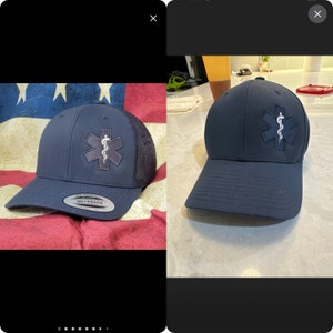 Fire Fighter Department, Fire & Rescue Trucker Cap, Puff Embroidery ...