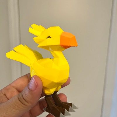 Final Fantasy Chocobo Lowpoly 3D Print - Etsy