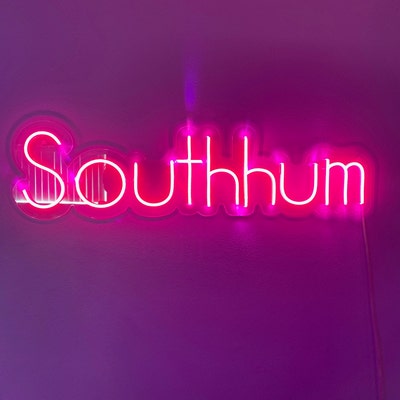 Create Your Own LED Neon Sign: Word, Sentence, Logo Custom Neon Sign ...