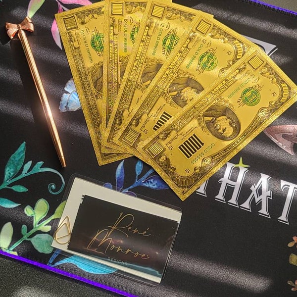 FOILED Mercury Glass Cash Envelope Set Set of 5 Cash Envelopes Sinking ...