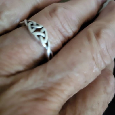 Irish Serch Bythol Ring Sterling Silver Celtic Triquetra Knot Ring ...