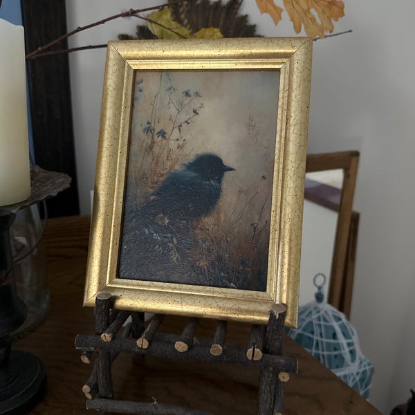 Bird Nested | Bird Wall Art, Dark Academia, Antique Painting, Vintage ...