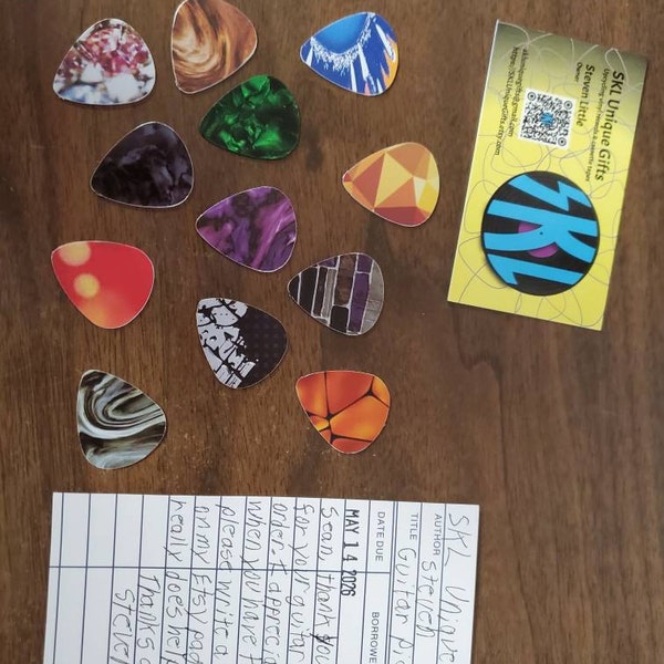 Handmade Guitar Picks - Etsy