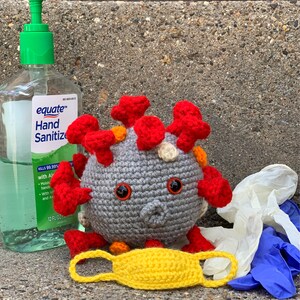 Crochet PATTERN Virus Amigurumi Microbe Pdf Pattern Bacteria Crocheted ...