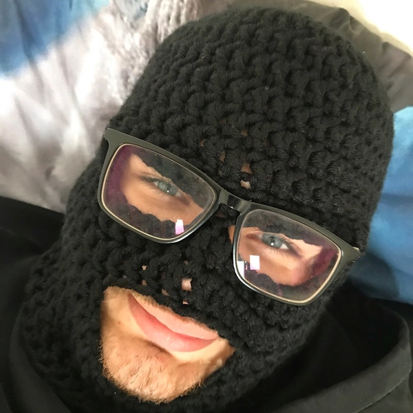 Easy Crochet Ski Mask Pattern: Balaclava Beanie (digital Download) - Etsy