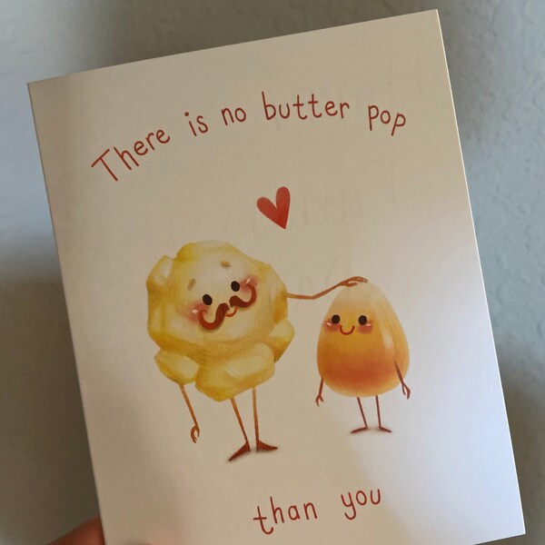 Funny Fathers Day Card, Popcorn Pun, Thanks Dad - Etsy