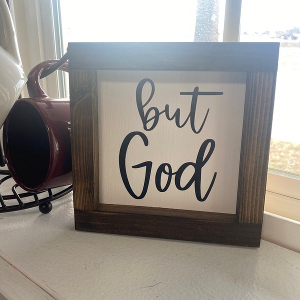 But God Wooden Sign - Christian Wall Decor - Etsy