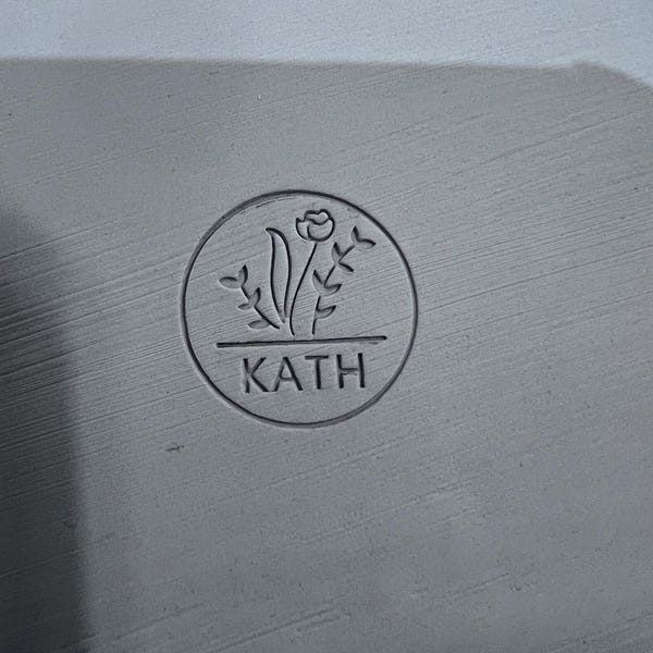 Custom Clay Stamp With Your Name, Personalized Pottery Stamp, Clay ...