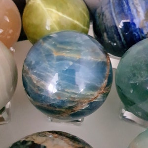 AAA Natural Aquatic Plant Agate Banded Crystal Polished Pendant Palm ...