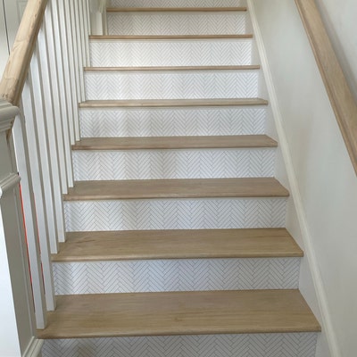 Herringbone Tile, Stair Riser Decals - Etsy