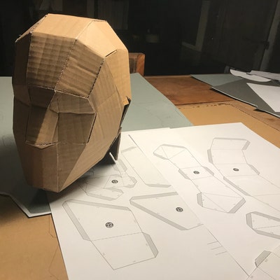 Male Head Planes, Head Sculpture, Paper Sculpture, Low Poly Sculpture ...