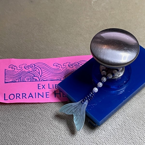 Waves Address Stamp, Ocean Return Address Stamp, Self-inking Waves ...