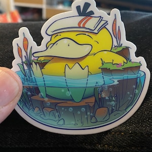 Pokémon - Psyduck - Die-cut Vinyl Sticker - Etsy