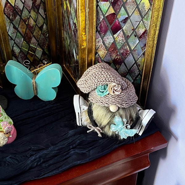 Winter Tree Gnome - Farmhouse Gnome, Rustic Gnome, Tiered Tray Decor ...