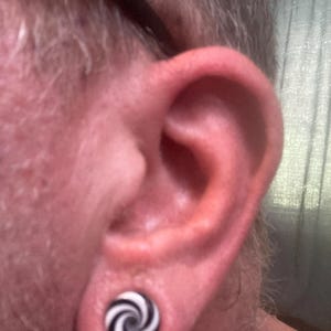 1 Pair 2 Pieces Solid Pink Pinchers Spirals Glass - Etsy