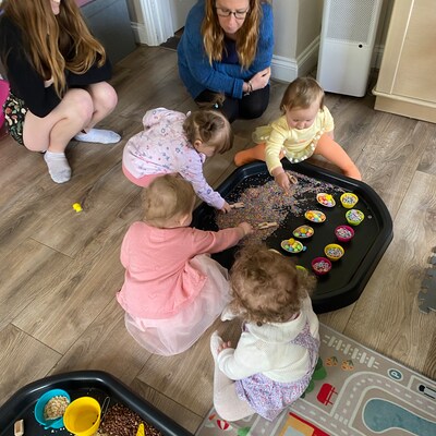 Lime Green Sensory Rice Base / Sensory Bin / Messy Play / Tuff Tray ...