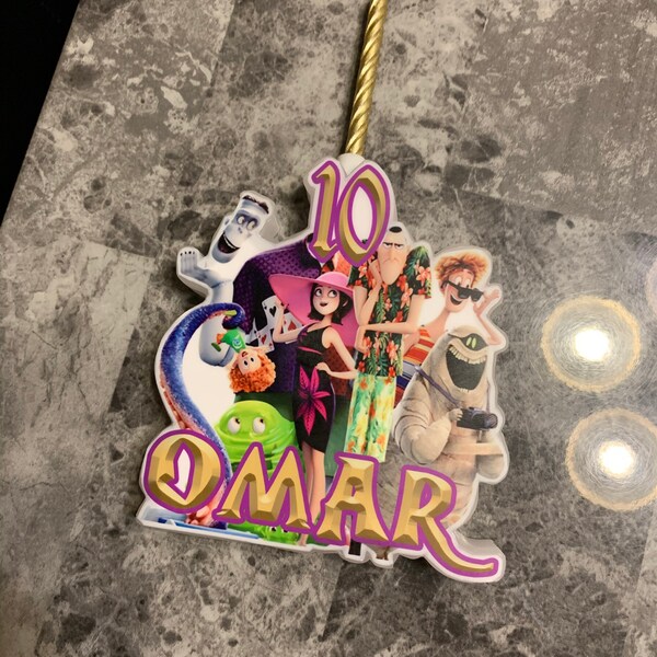 Hotel Transylvania Personalized Birthday Candle, Cake Topper Wax Candle ...