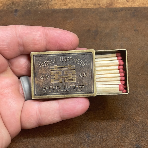 Unique Antique Brass Chinese Metal Matchbox / Match Box - Etsy