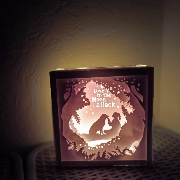Lighthouse Lightbox Template, Paper Cut Shadow Box Template, Silhouette ...