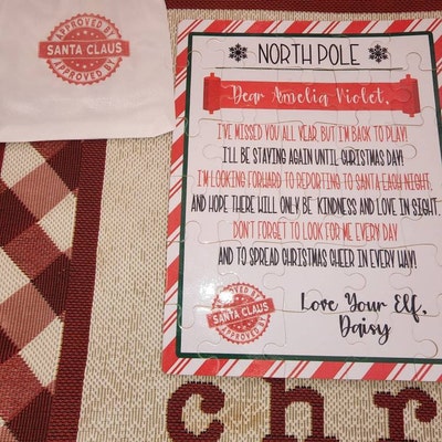 Elf Arrival Puzzle Gift From Elf - Etsy