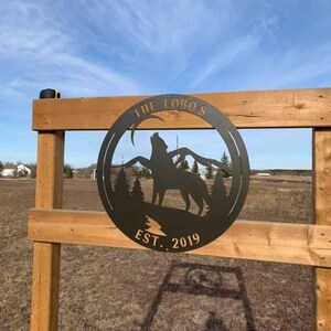 Custom Wolf Sign, Wolf in the Wild Sign, Howling Wolf - Etsy