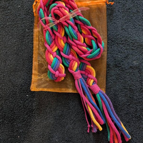 Threefold Handfasting Triple Cord Set - Ivory & Pink - Three Cords ...