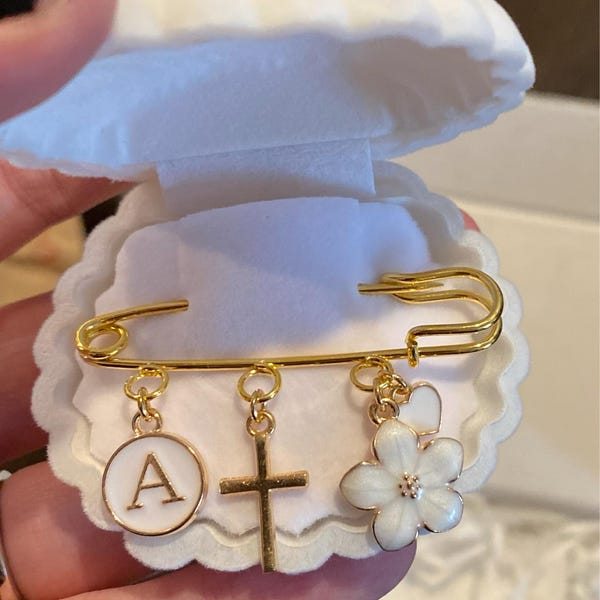 Catholic Baby Gift, Protection Pin, Baptism Gifts, Custom Christening ...