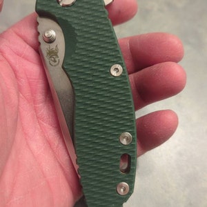 Benchmade Bugout 535 Replacement Scale Kit / BLACKOUT Metal Lined ...