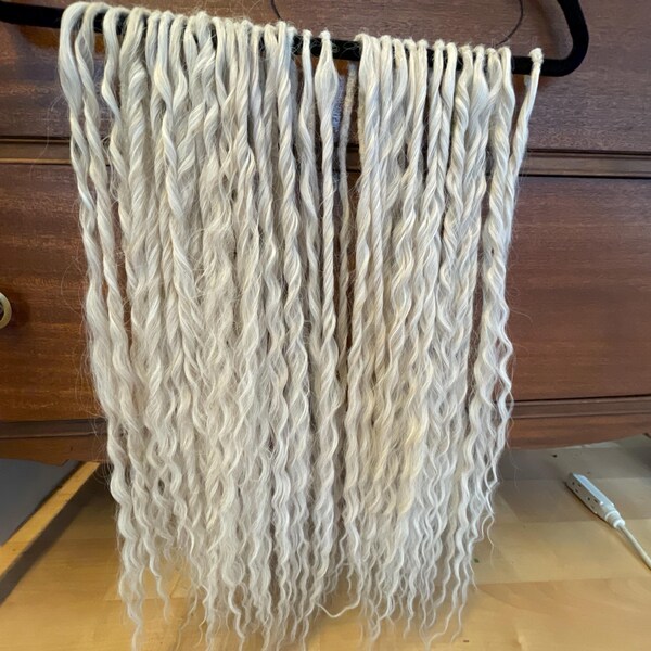 Curly Dreads Soft Wavy Black Dreads Synthetic Dreadlocks 60 DE Full Set ...