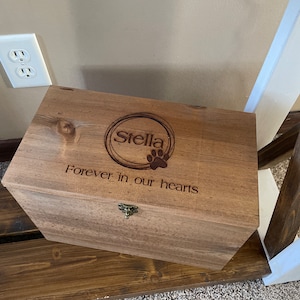 Personalized Pet Urn Pet Memory Chest Pet Memory Box Pet - Etsy