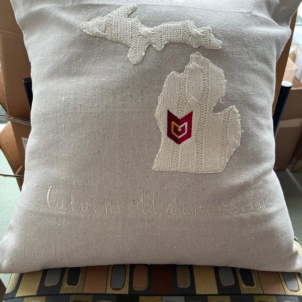 Custom Dorm Decor, State Pillow, Custom Throw Pillow, Collegiate Pillow ...
