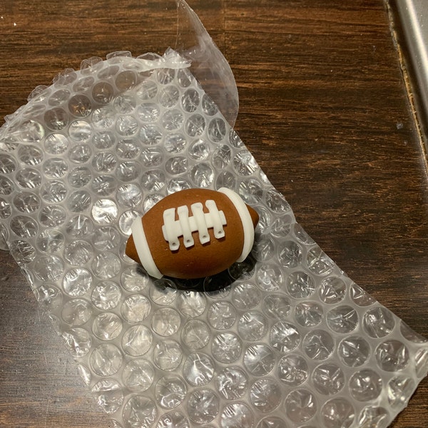 Fondant Football Cake or Cupcake Toppers - Fondant Football- Sports ...