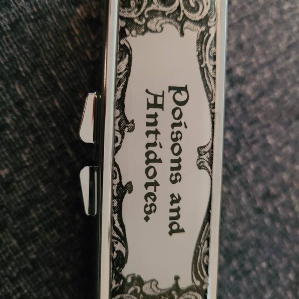 Poisons and Antidotes Pill Box - Steampunk, Gothic, Curious, Strange ...