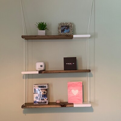 TRIO Two Tone Shelf Hanging Shelf Hanging Shelves Three - Etsy