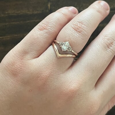 Twist and Slide Ring//sterling Silver Ring With 14kt. Gold - Etsy