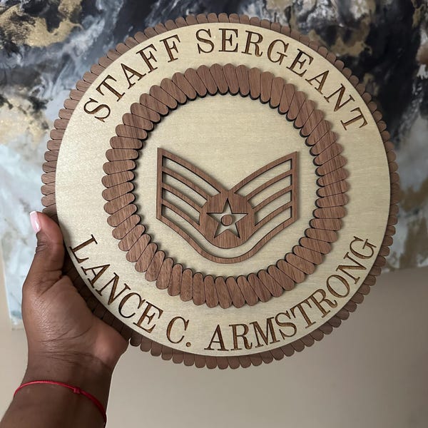 WALTER REED Hospital Andrews Air Force Base 3D Wooden Name Plaque Army ...