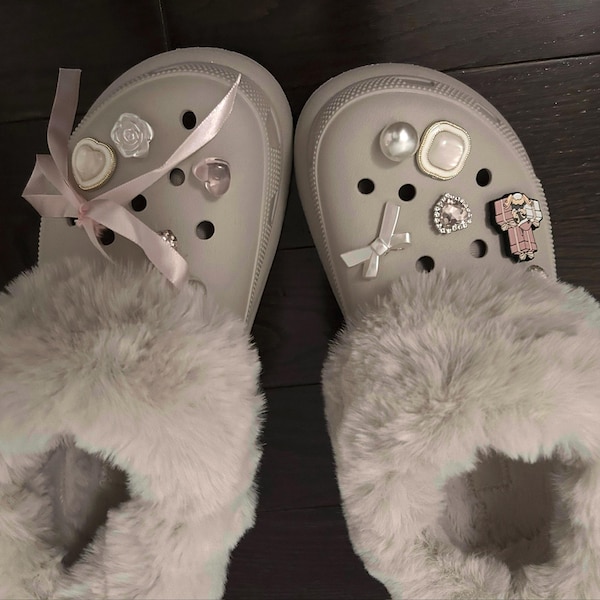 Cute Cartoon Shoe Buckles Set With Chain,crystal Animal Shoe Charms ...