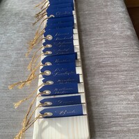 Ethereal Wedding Dinner Menus on Handmade Paper / Party Dinner Menu ...