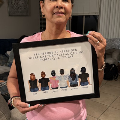 Personalized Wall Art, Mom Gift From Daughter, Custom Mother Son Print ...