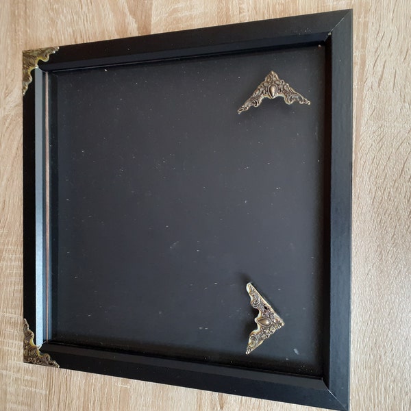 Black Deep Shadow Box Display Frame | Ornate Baroque Style Corners ...