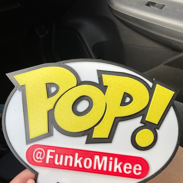 Custom Funko POP Logo Display Sign With Categories - Etsy