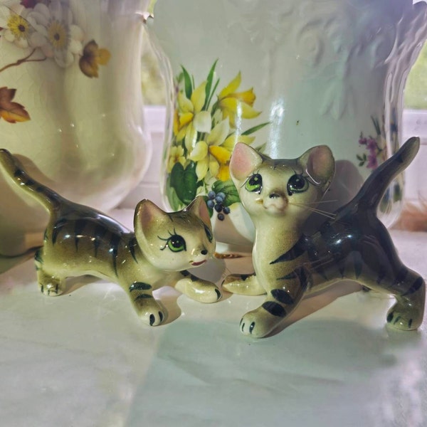 Vintage Kitsch Cat Figurine, Choose Your Own China Cat, Pottery Cat ...