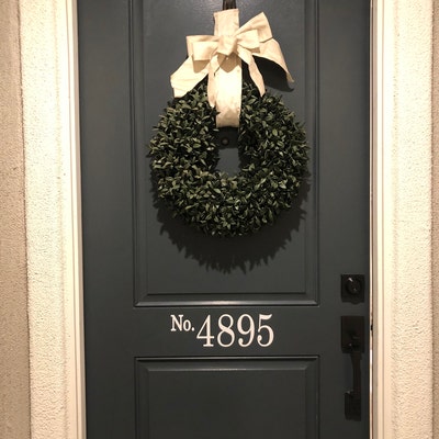 Vinyl House Numbers Front Door Decal Address Numbers Front Porch Street ...