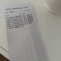 2025 Reading List Bookmark - Etsy