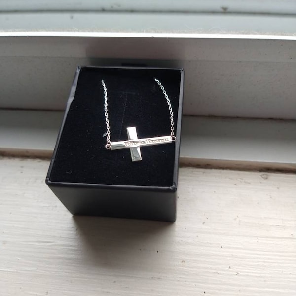 Cross Name Bracelet, Baptism Gift, Personalized Cross Bracelet With ...