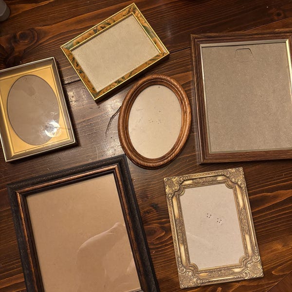 Vintage Gallery Wall Frames- Customizable, Ready to Hang, Made to Order ...