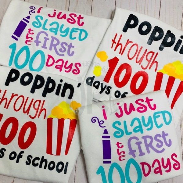 Poppin Through 100 Days of School SVG, Classroom and Teacher Cutting ...