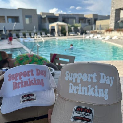 Puff Neon Trucker Hats/ Pool Party / Beach Vacation / Bridesmaid Hat ...