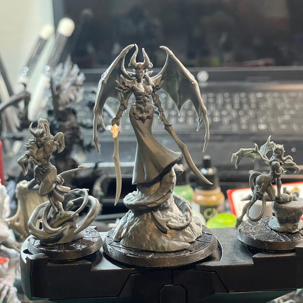 Female Cyborg Samurai Dnd Miniature female Samurai Miniatures for ...